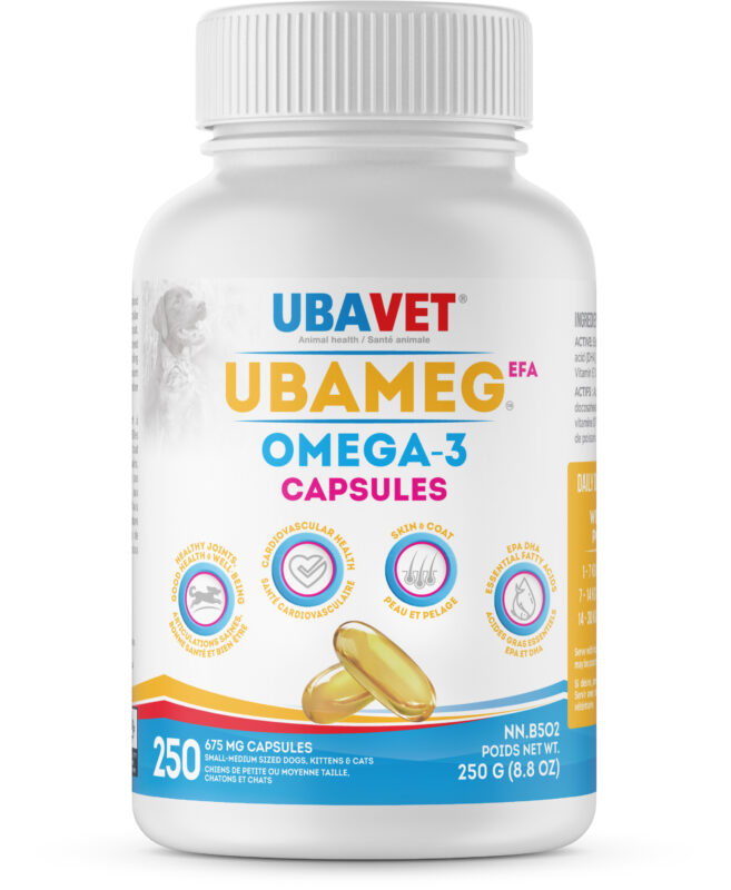 Ubameg - 2200mg | OMEGA 3 FATTY ACID CAPSULES | UbaVet