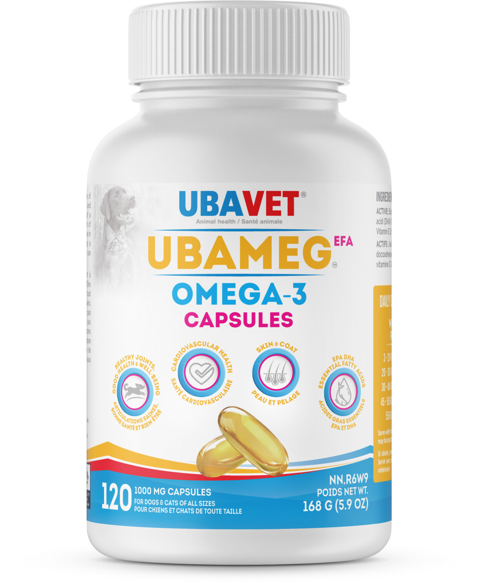 Ubameg - 2200mg | OMEGA 3 FATTY ACID CAPSULES | UbaVet